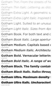 Gotham Font Bundle - UCF Technology Product Center
